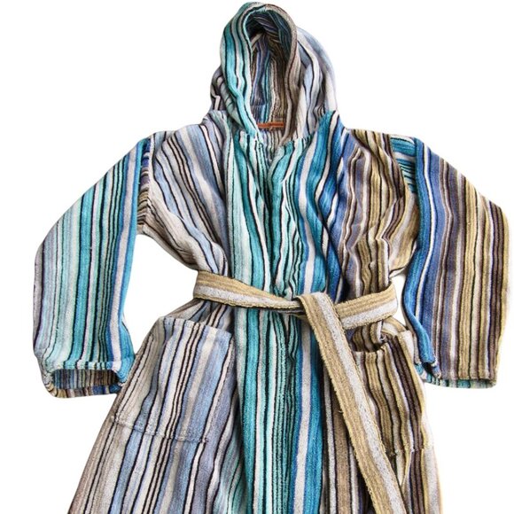 Missoni Home | Other | Missoni Home Terry Wrap Robe W Hood Jazz Stripe ...